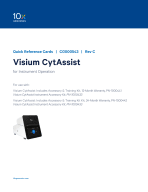 Visium CytAssist for Instrument Operation, Quick Reference Cards ...