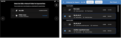 How are images exported from the Visium CytAssist instrument?