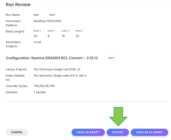 How to setup a 10x Genomics sample sheet in Illumina's BaseSpace for ...